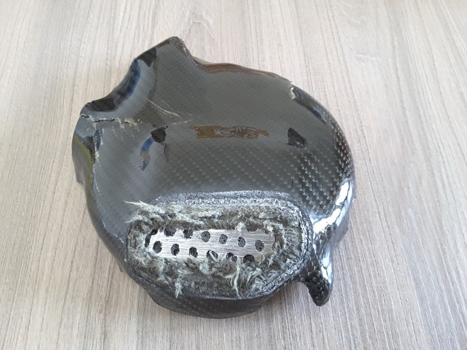 MZ660 SKORPION MUZ 3x MOTORDECKEL CARBON LIMADECKEL KUPPLUNGSDECKEL ...