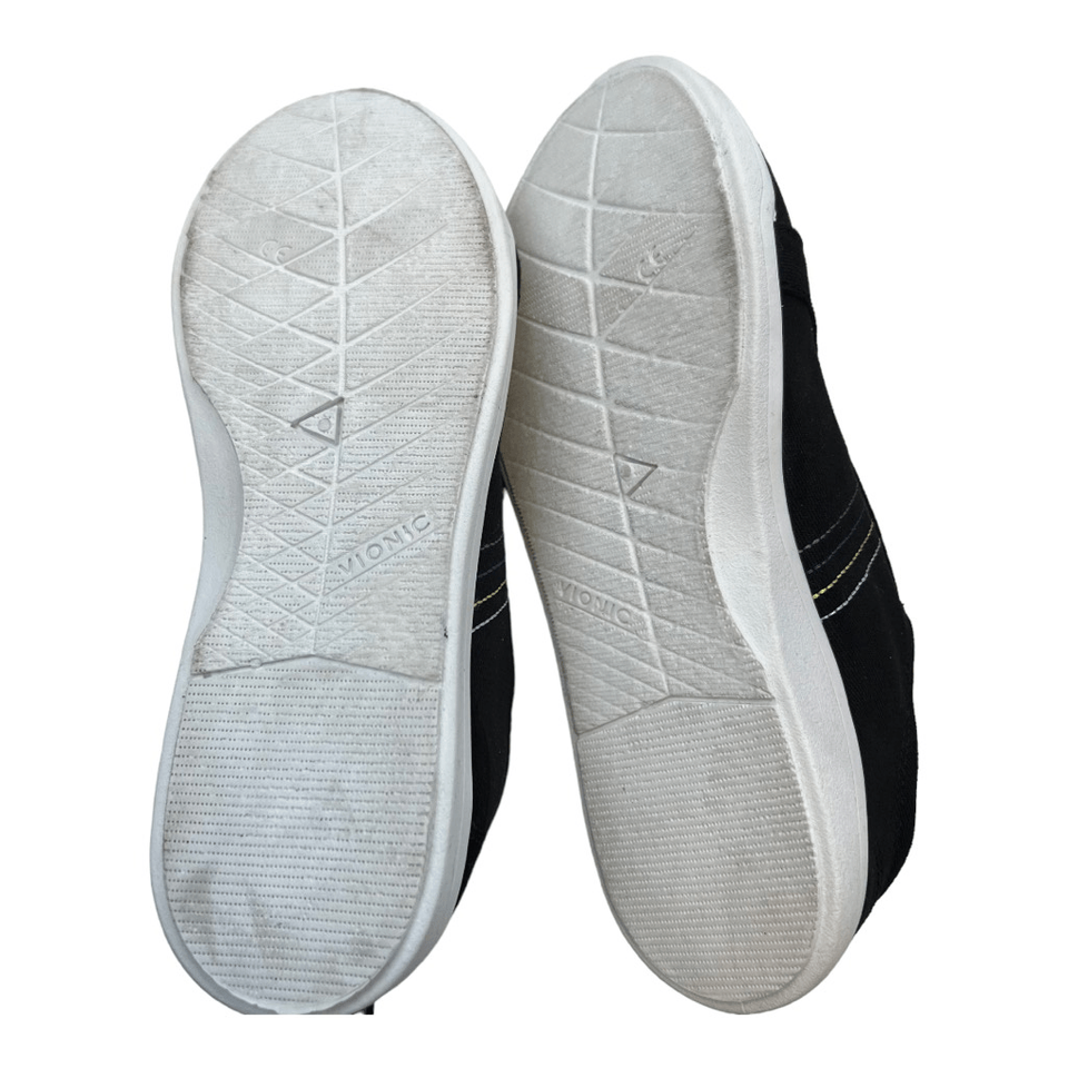 Vionic Beach Stinson Women’s 6 Lace Up Sneakers-Sustainable Black ...