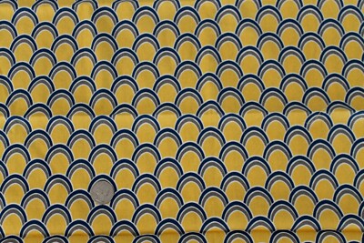 ½ Yd Fish Scale Design Lt Wt 100% Cotton Fabric Craft Sewing Hobby | eBay
