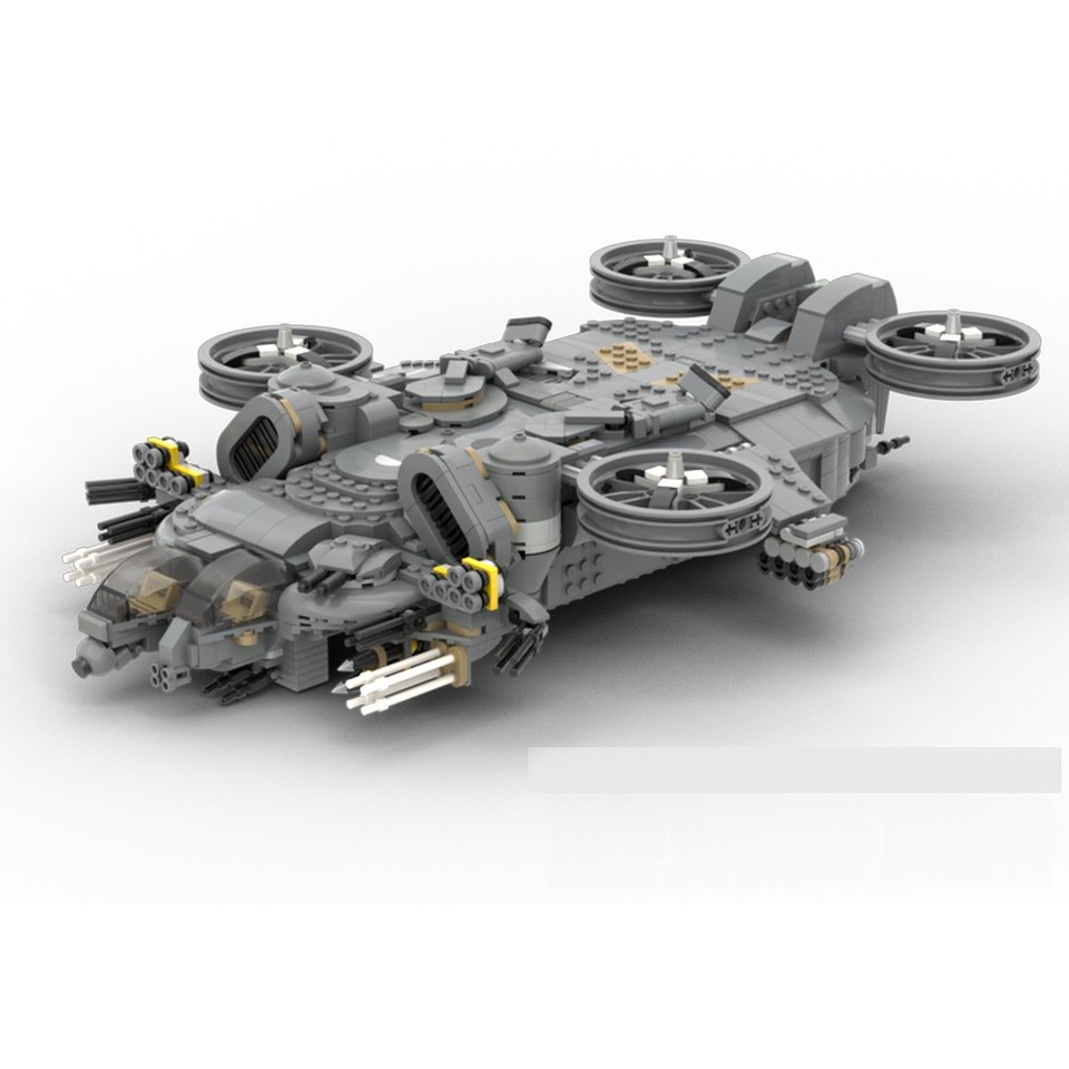 The C-21 Midi-scale Dragon Assault Ship Flying Machine 1665 Parts MOC ...