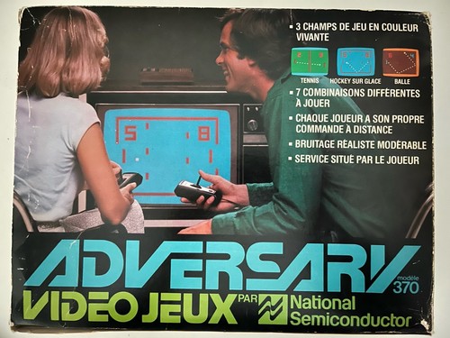 VINTAGE ADVERSARY 370 GAME CONSOLE PONG BY NATIONAL SEMICONDUCTOR 1976 ...