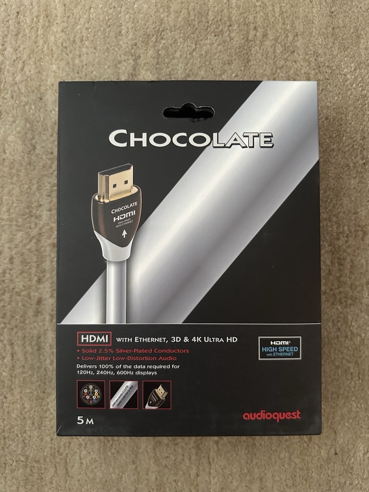 AudioQuest Chocolate HDMI 5M Cable NEW | eBay