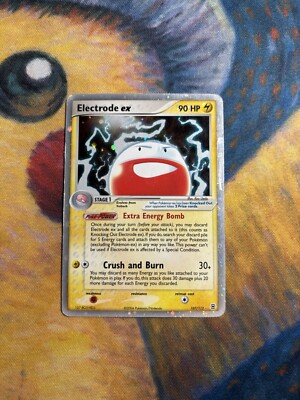 Electrode Ex 107/112 Holo Ultra Rare Pokémon TCG: Ex FireRed ...
