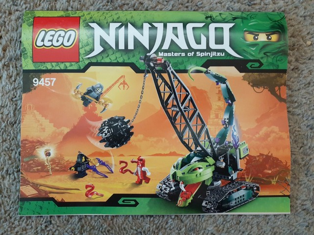 LEGO 9457 9445 Lot Of Ninjago Fangpyre Wrecking Ball ** Manual Only ...