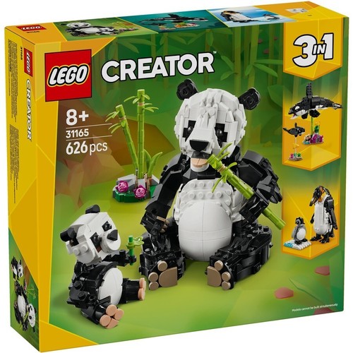 1 x lego 31165 panda bear penguin orca 3 in 1 creator bnib 626 pieces ...