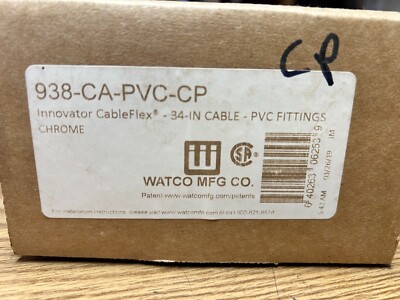 WATCO 938-CA-PVC-CP Innovator Cable Flex 34 in. PVC Bath Waste, Chrome ...