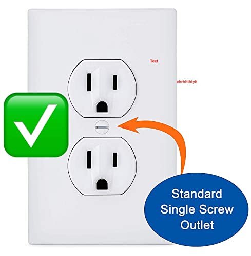 6-Pack Self-Closing Outlet Covers (For Center Screw Outlets Only) - An ...
