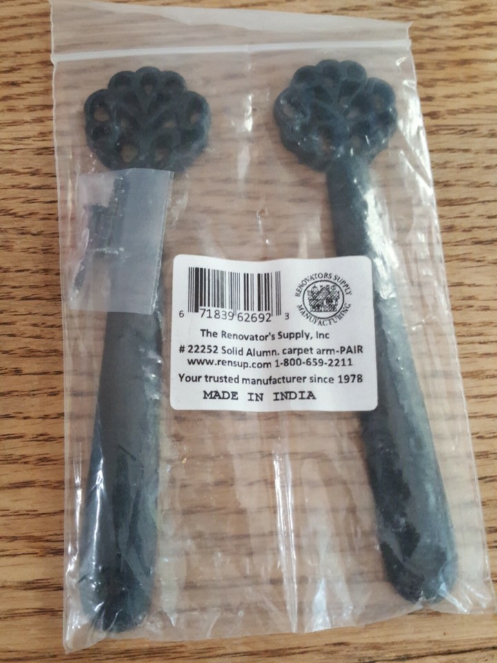 Stair Carpet Runner Holder Clip Pair Solid Aluminium Black | eBay
