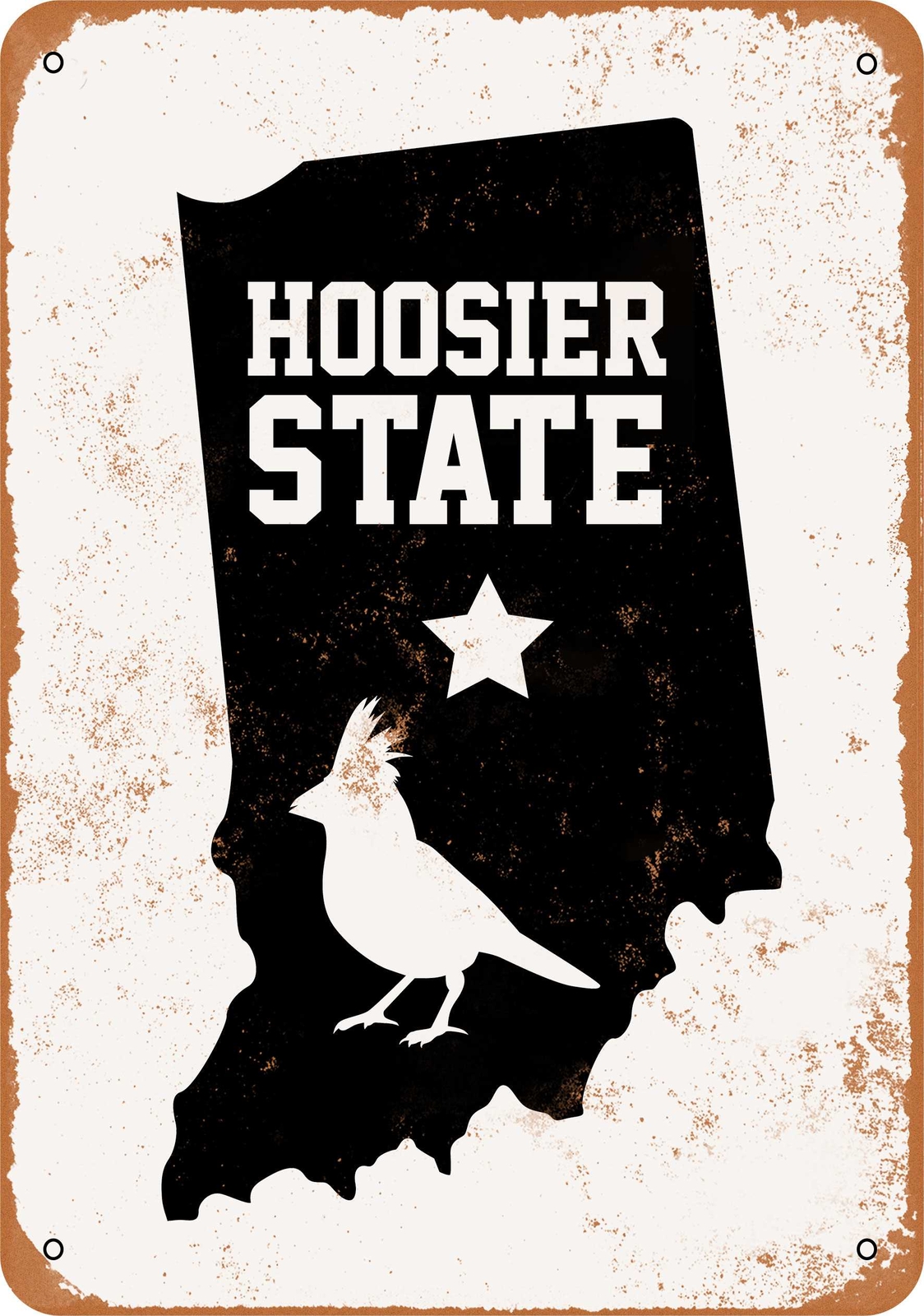 METAL SIGN - Indiana State -- Vintage Look | eBay