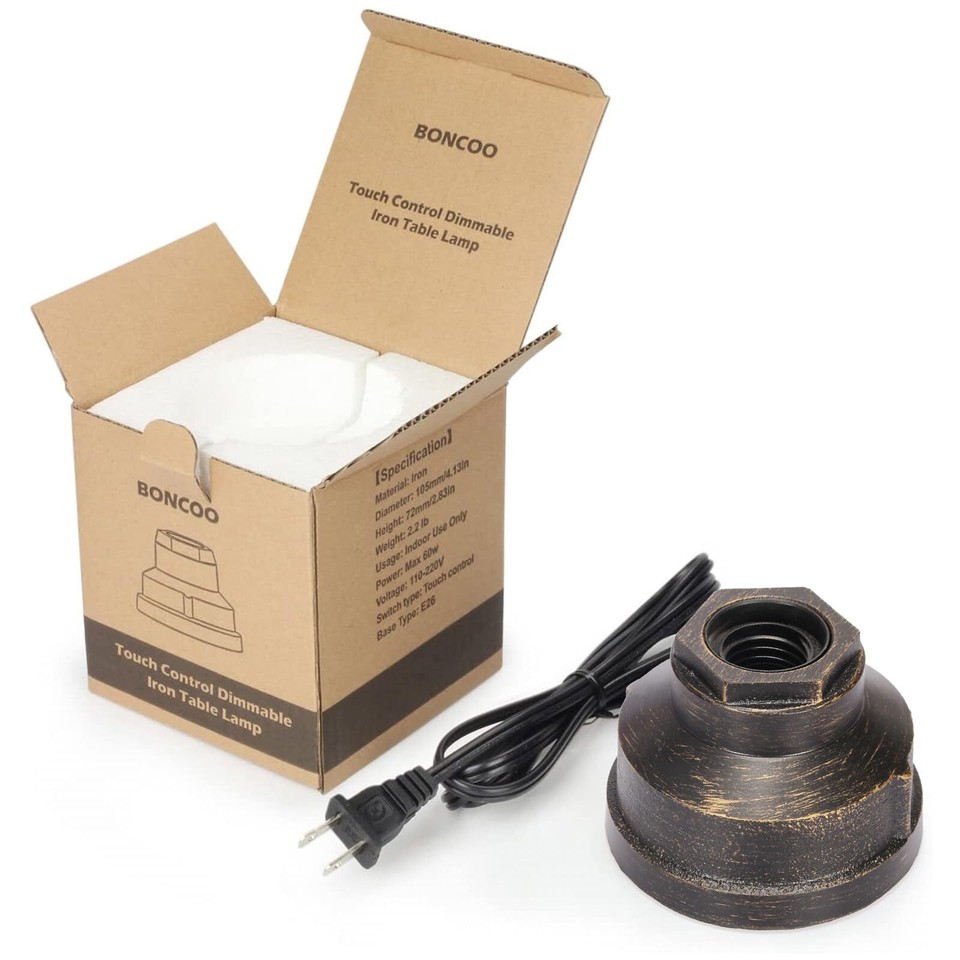 Touch Control Table Lamp Vintage Desk Lamp Small Industrial Touch Light ...