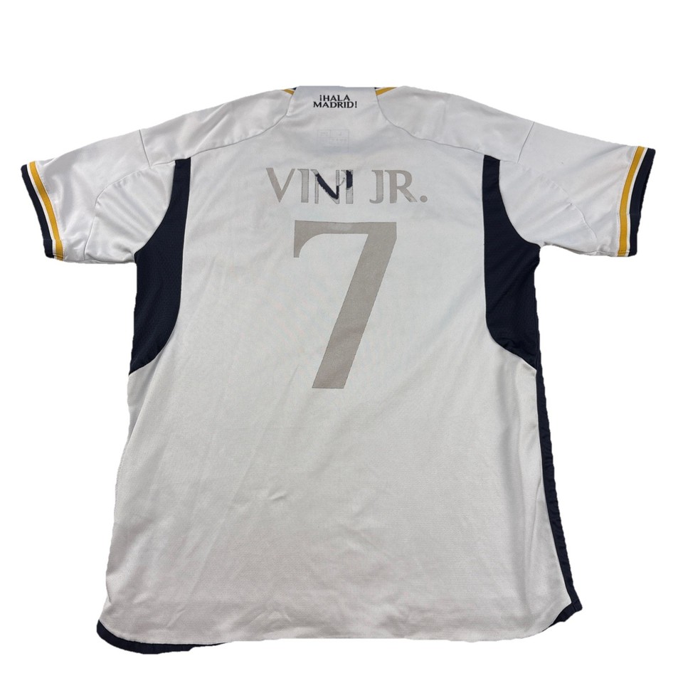 Vini Jr Real Madrid Jersey 23/24 Home Soccer Shirt HR3796 Adidas Mens ...