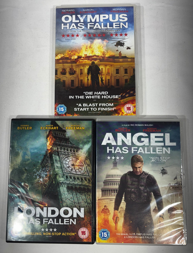 Olympus/London/Angel Has Fallen Trilogy on 3 individual DVDs Rated 15 ...