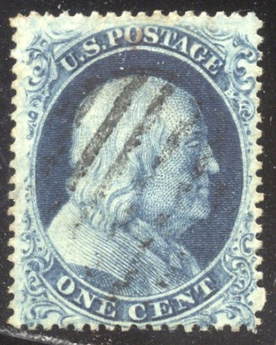 U.S. #22 SCARCE Used BEAUTY w/ Cert - 1c Blue, Type IIIa ($500) | eBay