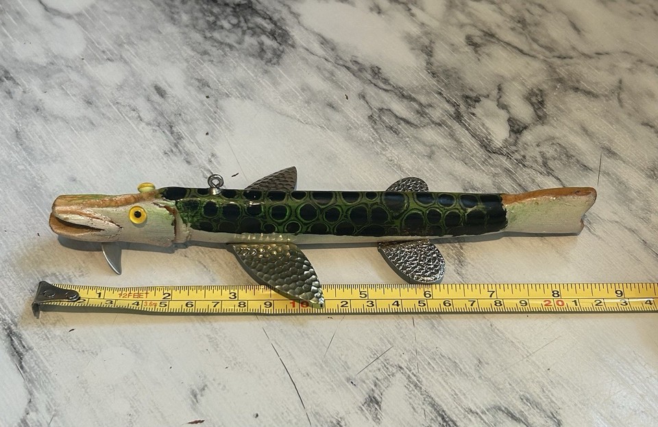 Unusual Bud Stewart Spotted Northern Pike Fish Decoy Vintage Lure | eBay