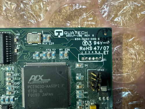 Quatech QSCLP-100 930-3102-01G Serial Adapter Card Multiport RS232 | eBay