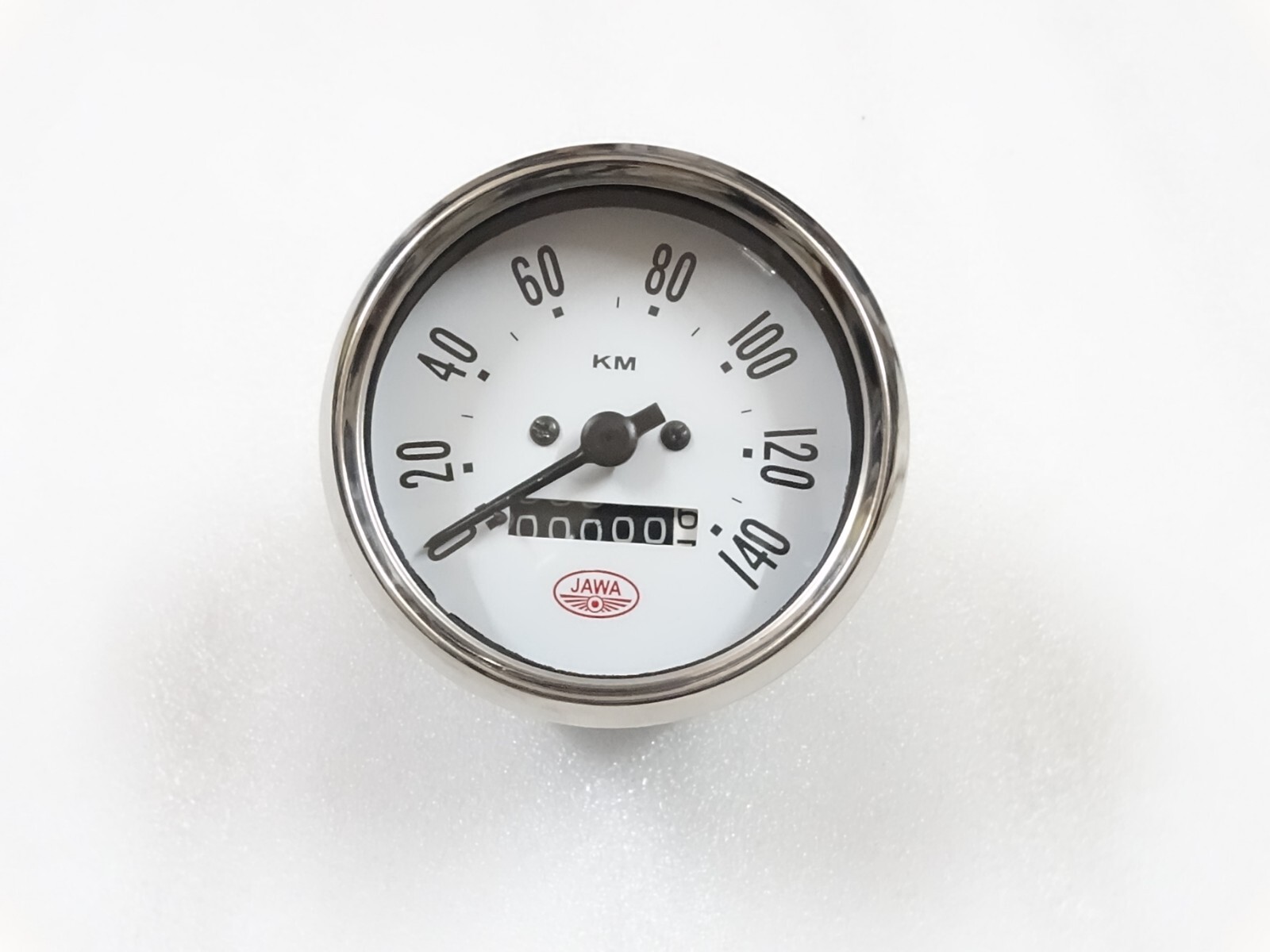 Speedometer 140 KPH KM HR White Face Kit For Jawa CZ Motorcycle 80 MM ...