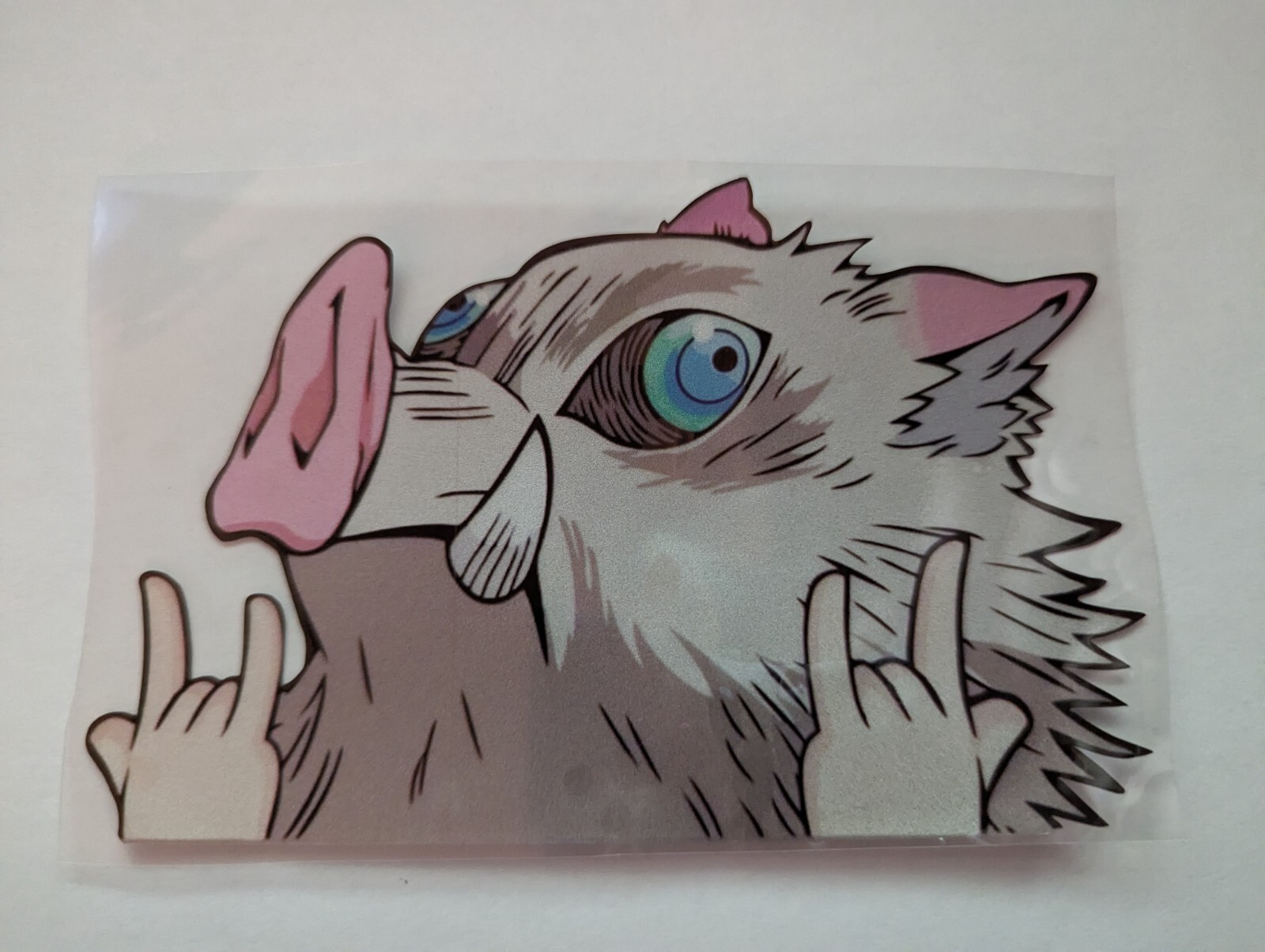 Inosuke Hashibira Peeking Anime Car Decal Sticker Demon Slayer | eBay