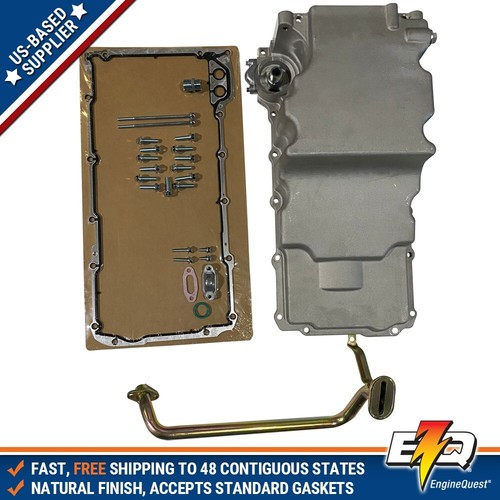 GM LS Swap Compatible Low Profile Rear Sump Oil Pan Kit - Natural NEW ...