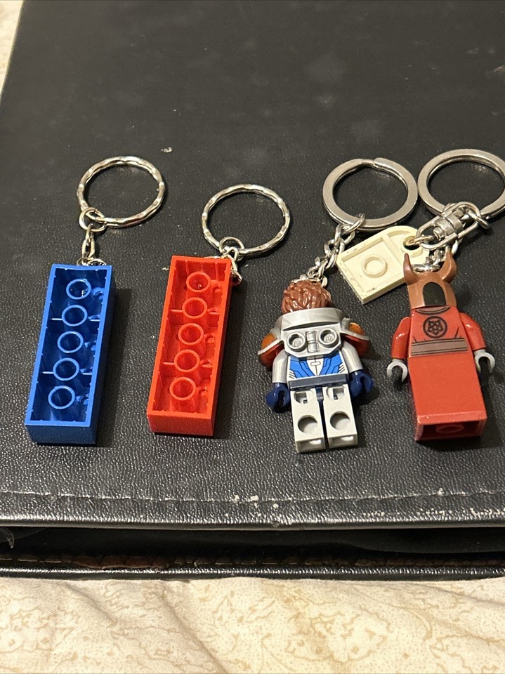 Lot Of 4 Lego Key Ring Lot Of 4 Mixed Lot Minifigures And Blocks | eBay