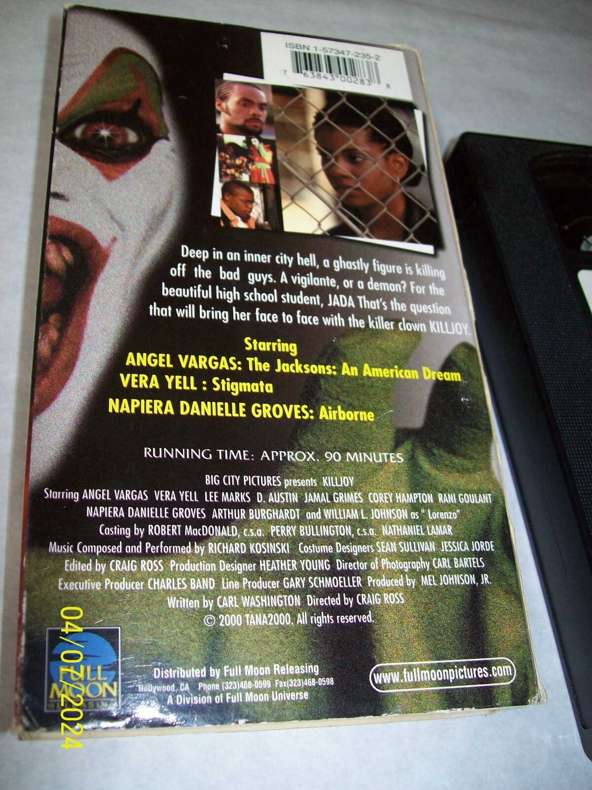 Vhs 2000 R Killjoy The Clown Urban Horror Priv. owned Demon Or ...