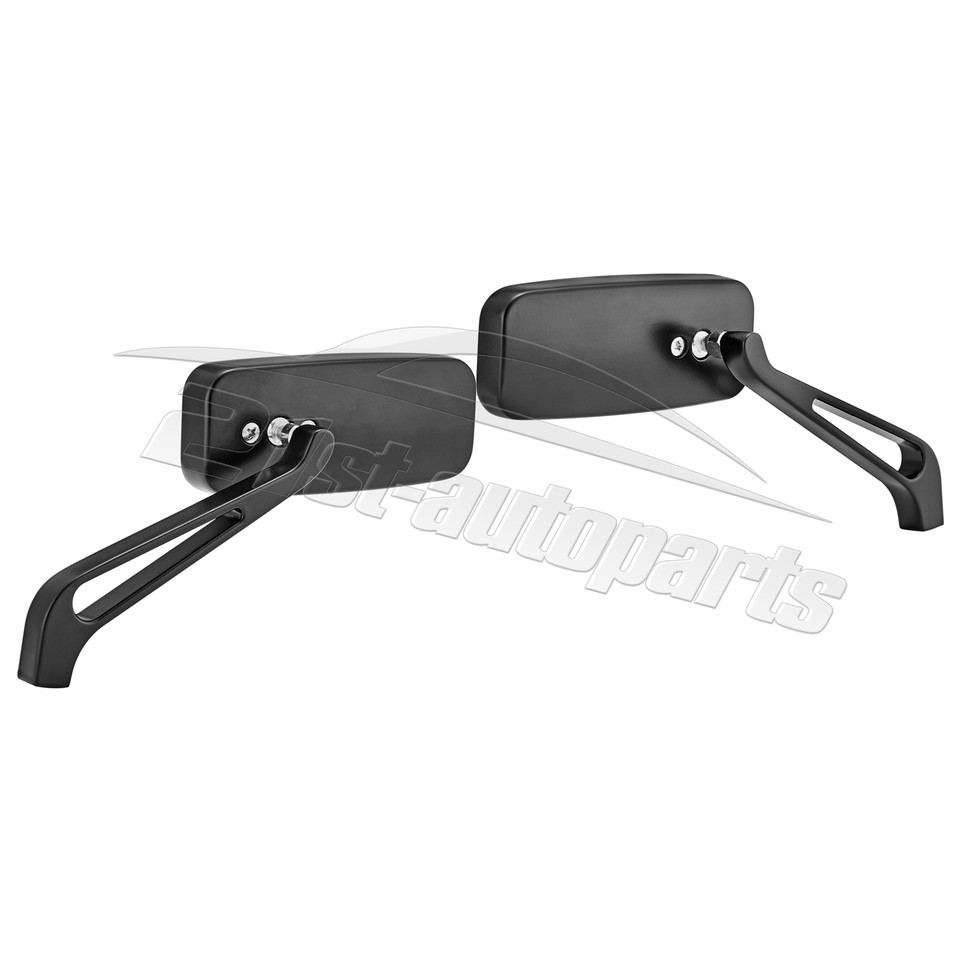 Rectangle Mirrors Fit Indian Scout Bobber Chieftain Classic Chief Dark ...