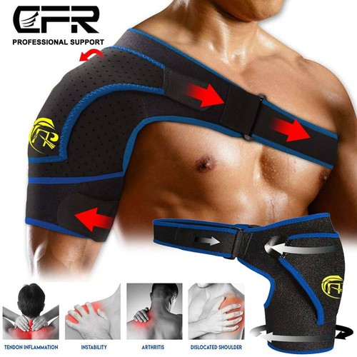 Neoprene Shoulder Dislocation Injury Arthritis Support Strap Brace Left ...