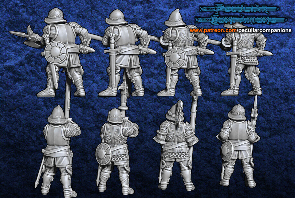Spanish Empire Heavy Infantry X8: 28mm Medieval Wargame and Display ...