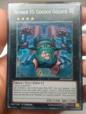 YU-GI-OH CARD: NUMBER 55: GOGOGO GOLIATH - SUPER RARE - WSUP-EN007 ...