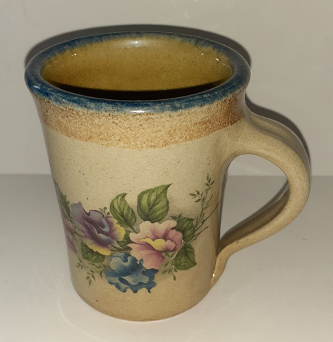 Monroe Salt Works Sweet Pea Coffee Mug - 4 1/4" - Salt Glazed Stoneware ...