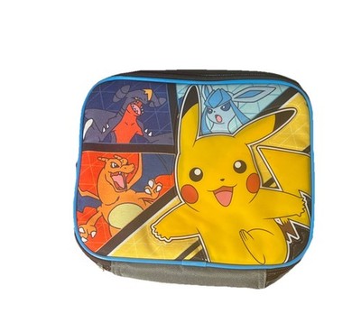 Pokémon Lunch Box Bag Soft 2016 Zippered Pikachu Blastoise Charizard ...