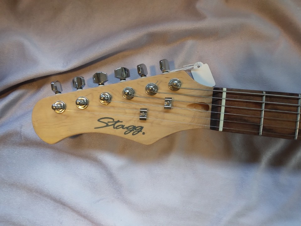 RARE LEFT HANDED Stagg Stratocaster Clone Electric Guitar Tobacco Burst | eBay