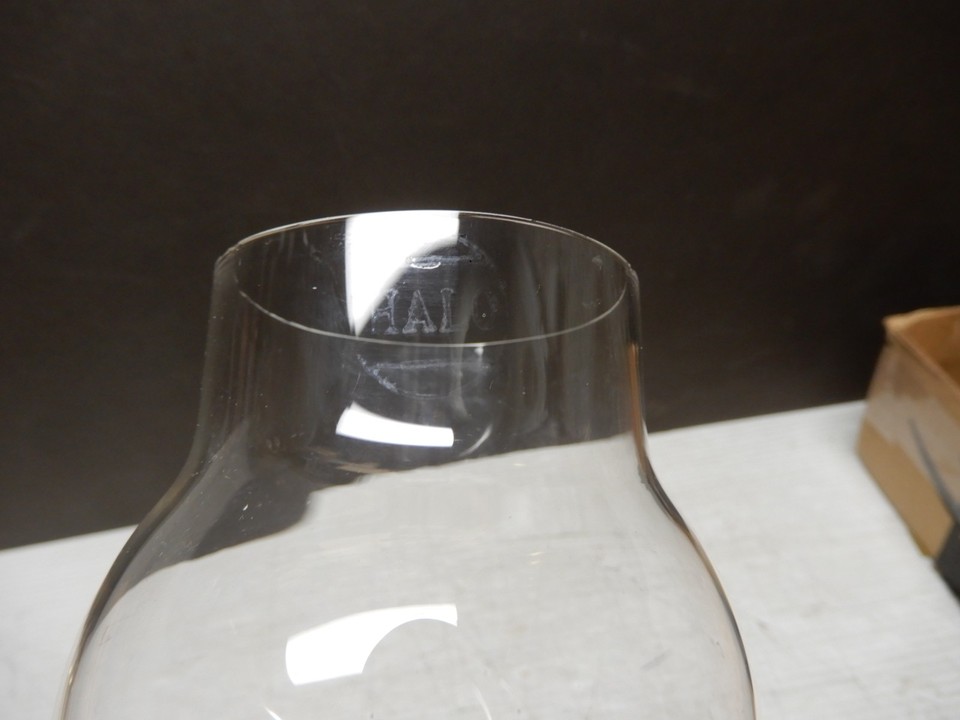 ANTIQUE KEROSENE LAMP GLASS CHIMNEY HALO BRAND | eBay