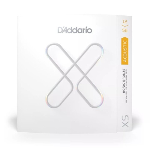 D'Addario 12-56 Light Top/Medium Bottom XS 80/20 Bronze Acoustic Guitar ...