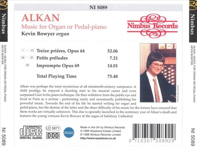 ALKAN: ORGAN MUSIC NEW CD 710357508929| eBay