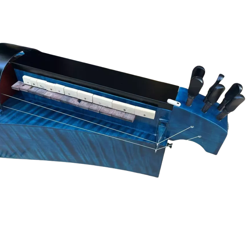 Nice Blue Hurdy-gurdy, 6 strings 24 keys Hurdy Gurdy, pretty drawing ...