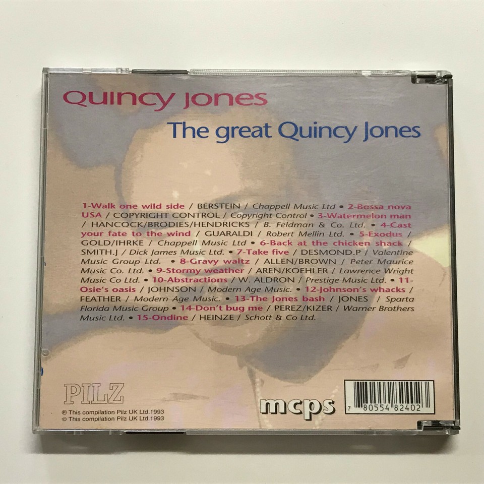 CD Quincy Jones ‎- The Great Quincy Jones - 78055482402 | eBay