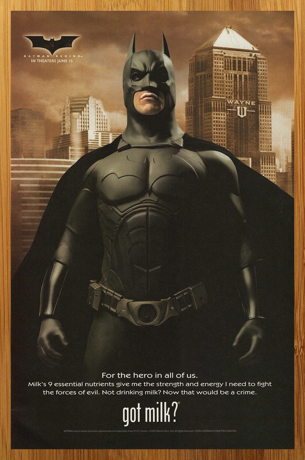 Batman Begins 2005 Poster