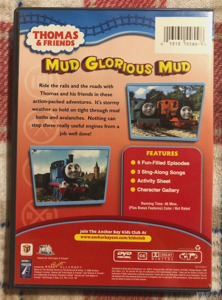 THOMAS & FRIENDS: MUD GLORIOUS MUD {Anchor Bay w/insert} | DVD, No ...