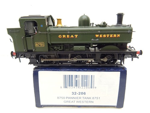 OO GAUGE BACHMANN DCC READY GWR PANNIER TANK 8751 (SUPER DETAIL) 32-206 ...