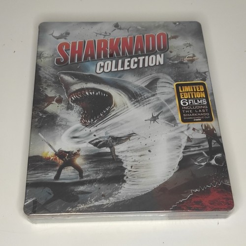Sharknado Collection (6-Film) (Blu-ray, 2019, 2-Disc Steel Book) SEALED ...