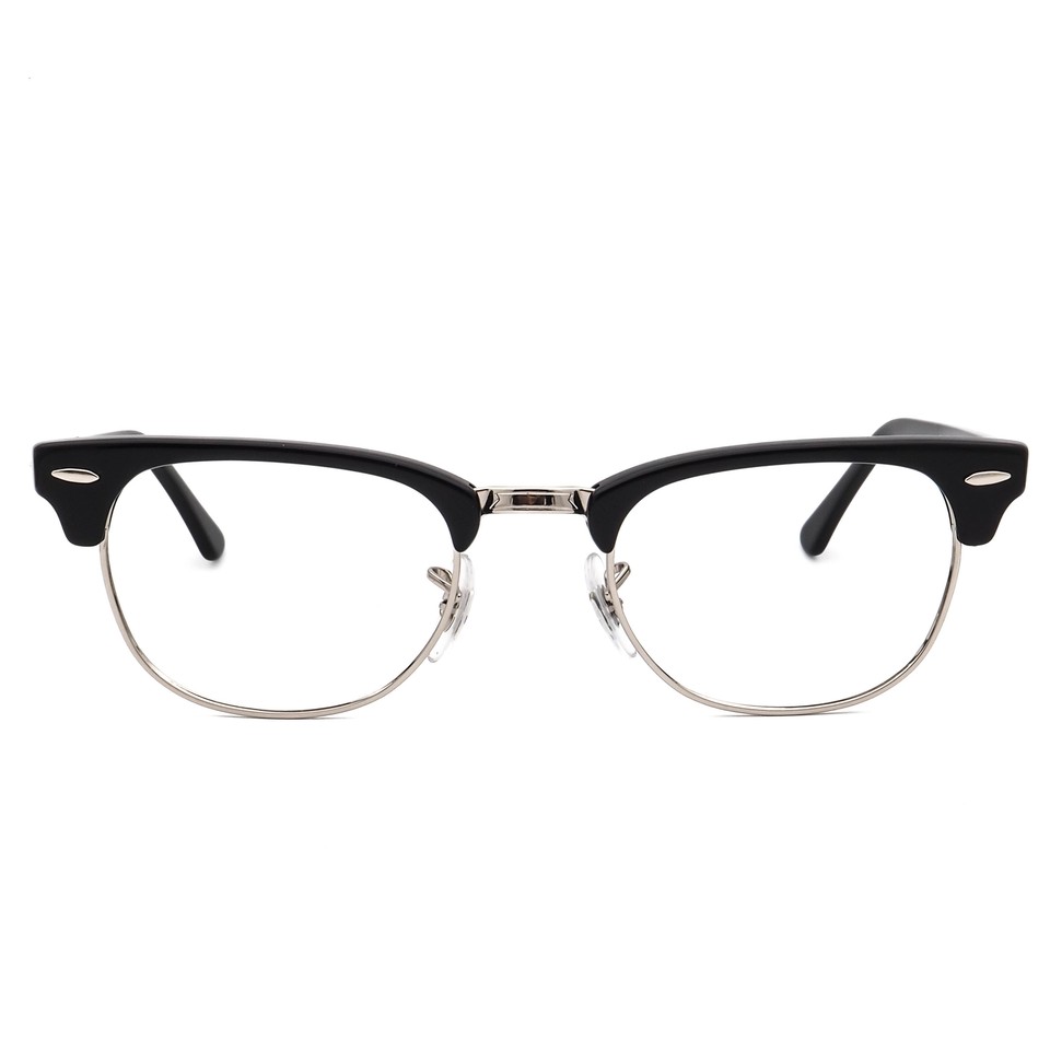 Ray-Ban Eyeglasses RB 5154 2000 Polished Black/Silver Square Frame 49 ...