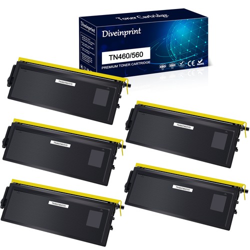 5PK TN460 Toner Cartridge for Brother HL-1435 HL-1440 HL-1450 HL-1470N ...