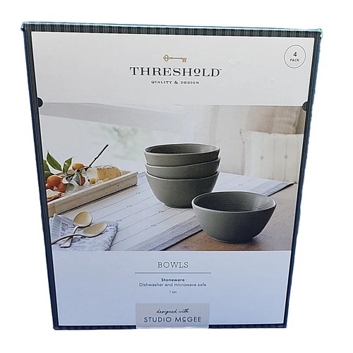 Threshold Designed with Studio McGee 22oz 4pk Stoneware Salad Bowls ...