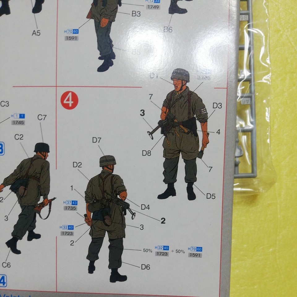 Earth 1/35 Dragon 6070 German Fallschirmjäger Crete 1941 4 Soldiers ...