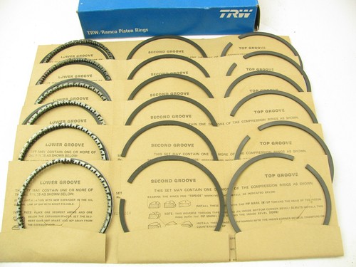 1980-1984 Buick Cadillac Olds 4.1L 252 V6 Engine Piston Rings 0.020 ...