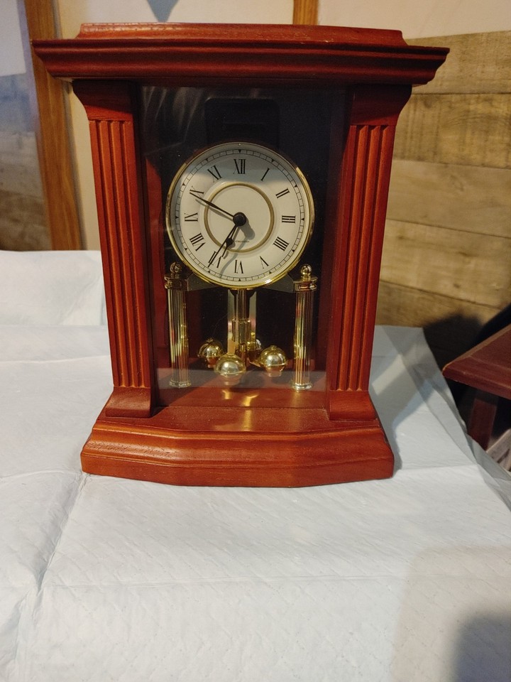 westminster Rotating Pendulum mantle Desk clock | eBay