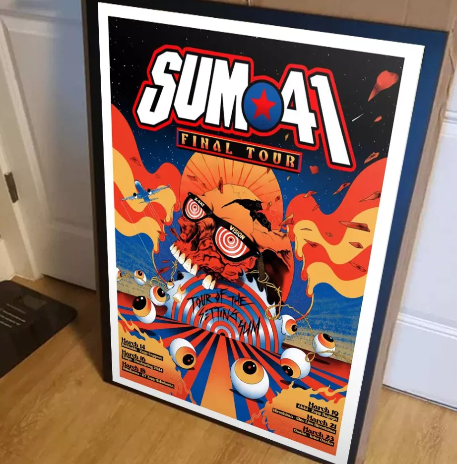 Sum 41 Final Tour 2024 Poster | ID 19967012 by Kawa rhim | Printblur