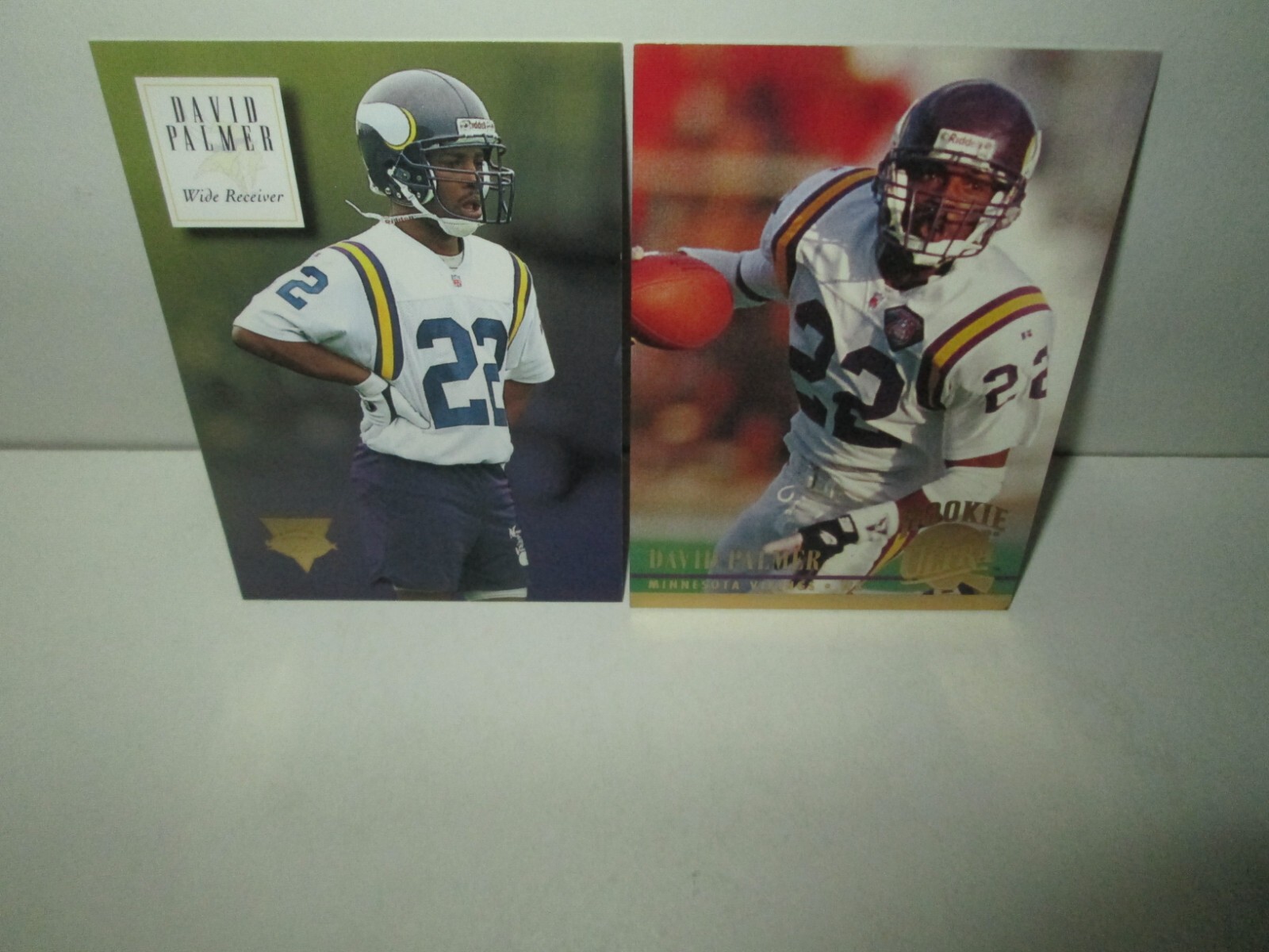LOT OF 2 DAVID PALMER 1994 Rookie Cards Fleer Skybox #50 194 VIKINGSNM ...