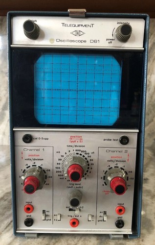 Tektronix Telequipment D61 Oscilloscope RARE VINTAGE COLLECTIBLE SHIPS ...