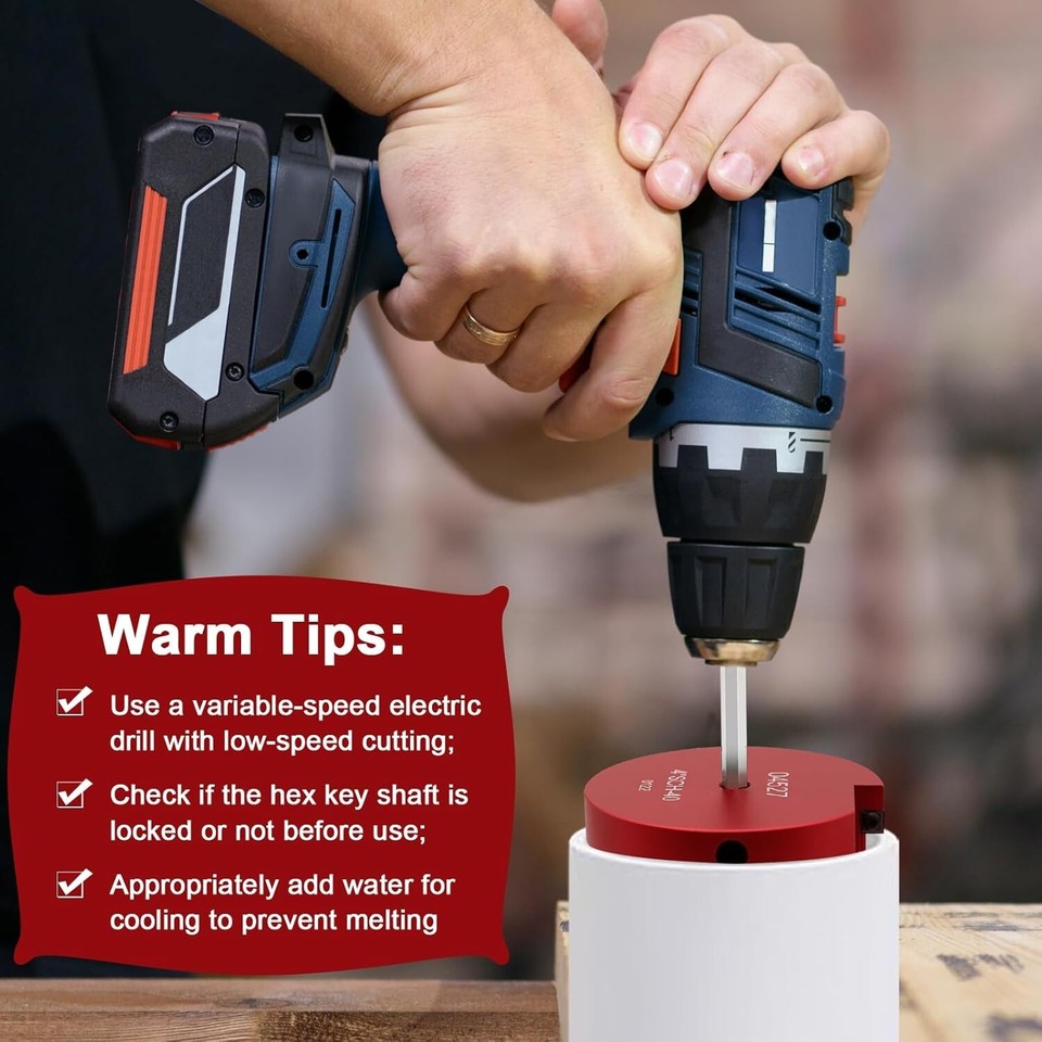 PPR400 PVC Pipe Reamer 4 Inch Head Aluminum 3/8-Inch Hex Shaft for Water Lines | eBay